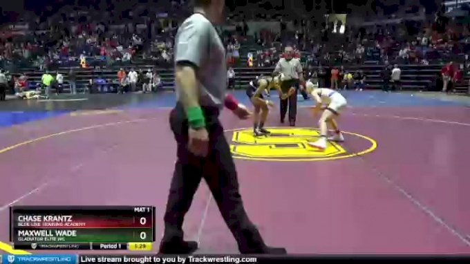 110 lbs Champ. Round 2 - Maxwell Wade, Gladiator Elite WC vs Chase ...
