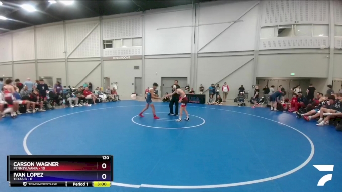 120 lbs Quarters & 1st Wb (16 Team) - Carson Wagner, Pennsylvania vs ...