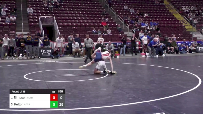 127 lbs Round Of 16 - Liam Simpson, Huntingdon Area vs Gavyn Kelton ...