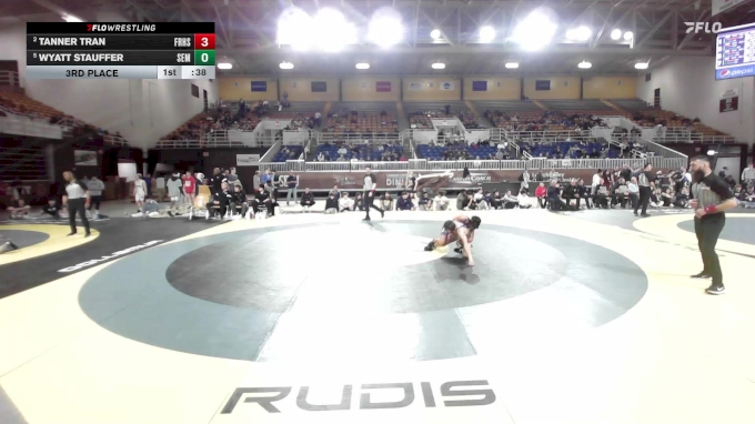 106 lbs 3rd Place - Tanner Tran, Father Ryan vs Wyatt Stauffer, Wyoming ...