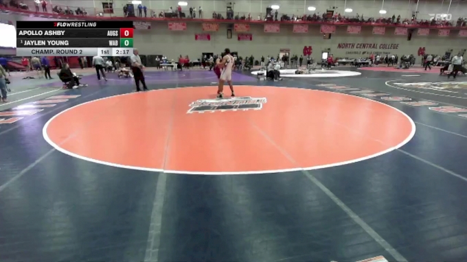 174 lbs Champ. Round 2 - Jaylen Young, Wabash vs Apollo Ashby, Augsburg