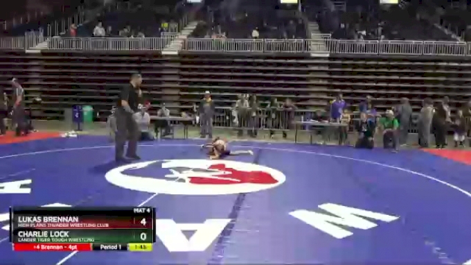 67 lbs Cons. Semi - Lukas Brennan, High Plains Thunder Wrestling Club ...