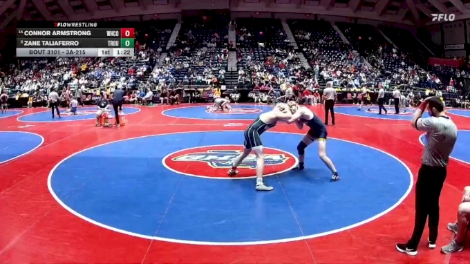 3A-215 lbs Champ. Round 1 - Zane Taliaferro, Troup vs Connor Armstrong ...