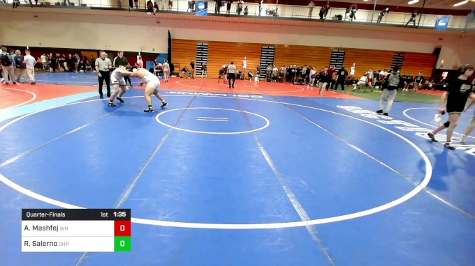 215 lbs Quarterfinal - Adam Mashfej, Wayne Hills vs Rocco Salerno ...