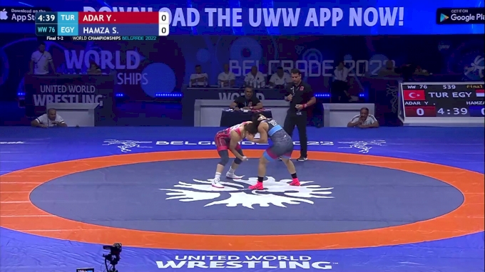 76 kg Finals 1-2 - Yasemin Adar, Turkey vs Samar Amer Ibrahim Hamza, Egypt