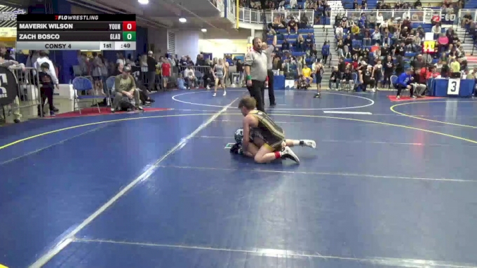 94 lbs Consy 4 - Maverik Wilson, Young Guns vs Zach Bosco, Gladiator W.C.