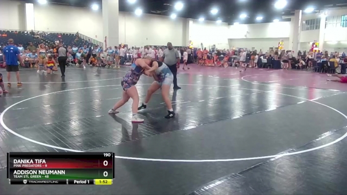 190 lbs Round 2 (8 Team) - Addison Neumann, Team STL Green vs Danika ...