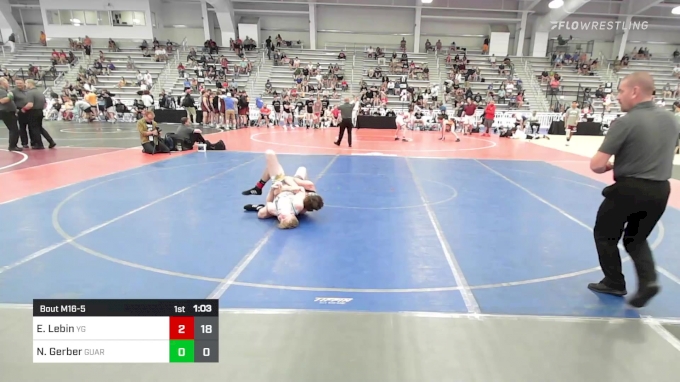 126 lbs Rr Rnd 2 - Ethan Lebin, Young Guns Black vs Nathan Gerber ...