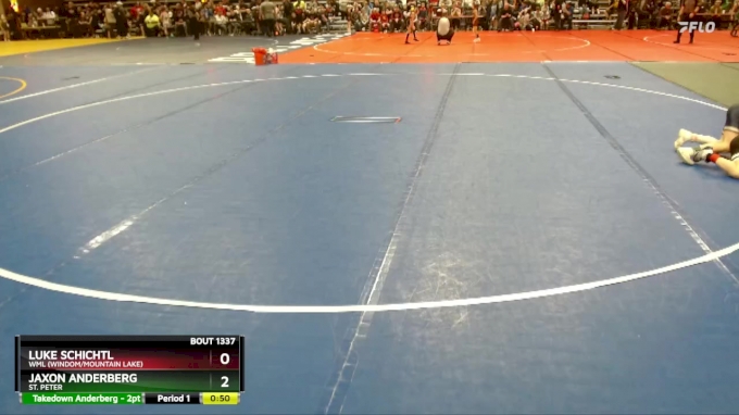 72 lbs Champ. Round 1 - Jaxon Anderberg, St. Peter vs Luke Schichtl ...