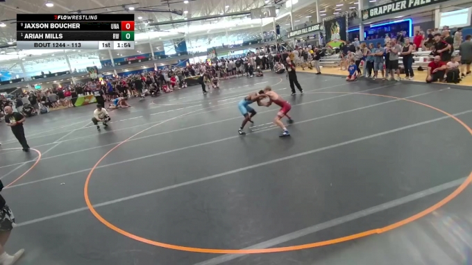 113 lbs Quarterfinal - Ariah Mills, Roundtree Wrestling vs Jaxson ...