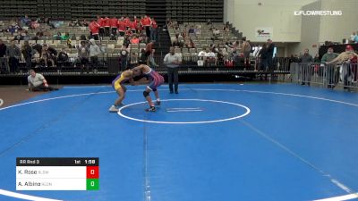 115 lbs Rr Rnd 3 - Keishawn Rose, Baldwin vs Adam Albino, RedNose ...