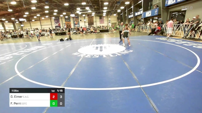113 lbs Rr Rnd 2 - Dylan Eimer, Elite Athletic Club vs Franco Perri ...