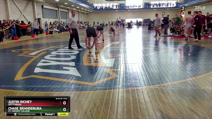 165 lbs Cons. Round 4 - Chase Brandebura, St. Vincent College vs Justin ...