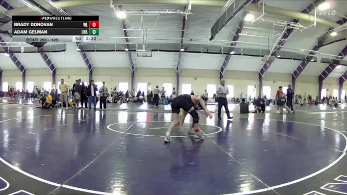 125 lbs Cons. Round 5 - Brady Donovan, West Liberty vs Adam Gelman ...
