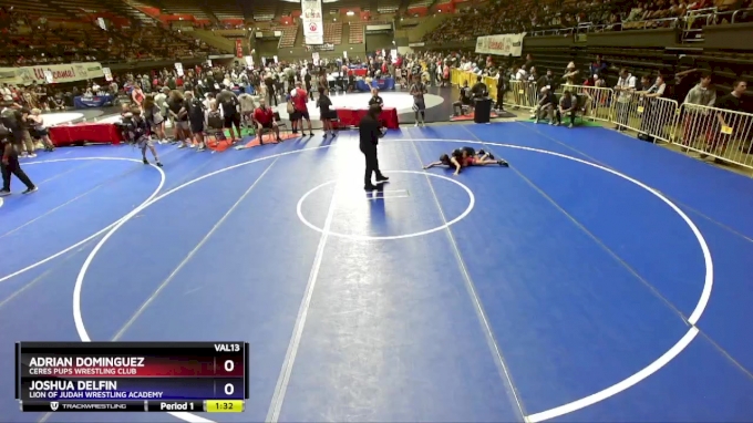 77 lbs Semifinal - Adrian Dominguez, Ceres Pups Wrestling Club vs ...
