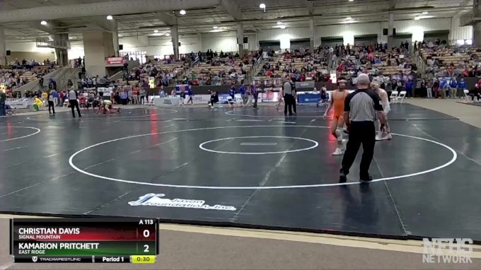 A 113 lbs Cons. Round 3 - Kamarion Pritchett, East Ridge vs Christian ...
