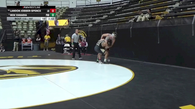 197 lbs Cons. Round 3 - Landon Jobber-Spence, Little Rock vs Ben ...