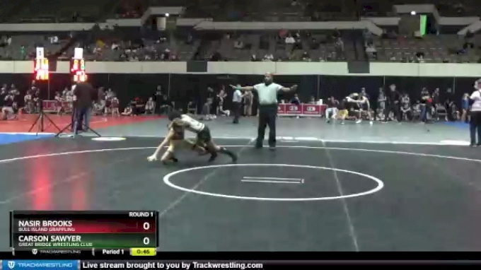 88 lbs Round 1 - Nasir Brooks, Bull Island Grappling vs Carson Sawyer ...