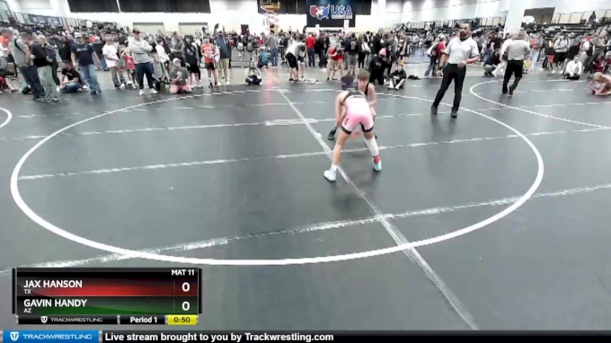 87 lbs Cons. Round 4 - Jax Hanson, TX vs Gavin Handy, AZ