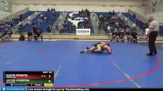 125 lbs 5th Place Match - Austin Pimentel, Fresno City vs Victor ...