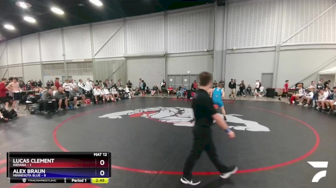 145 lbs Quarterfinals (8 Team) - Lucas Clement, Indiana vs Alex Braun ...
