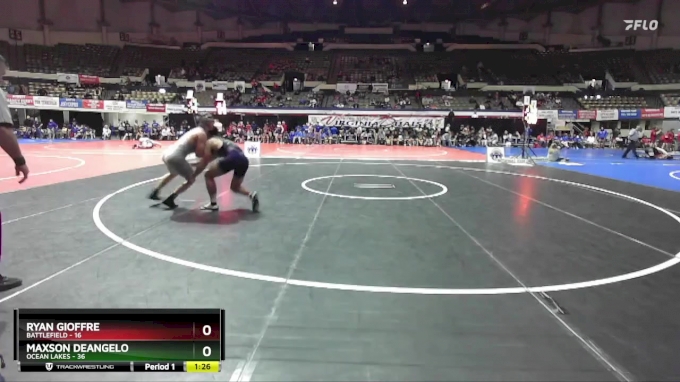 175 lbs Champ Round 1 (16 Team) - Maxson DeAngelo, Ocean Lakes vs Ryan ...
