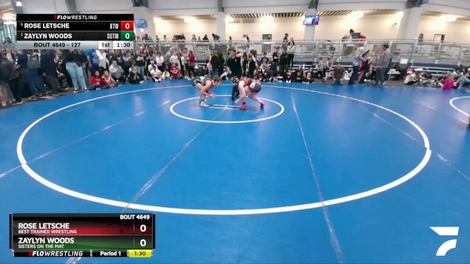 127 lbs 1st Place Match - Zaylyn Woods, Sisters On The Mat vs Rose ...