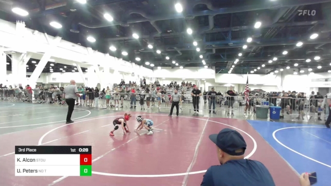 43 lbs 3rd Place - Kiah Alcon, Stout Wr Acd vs Uila Peters, No Team