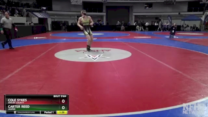 5A 175 lbs 1st Place Match - Cole Sykes, Shelby County vs Carter Reed ...