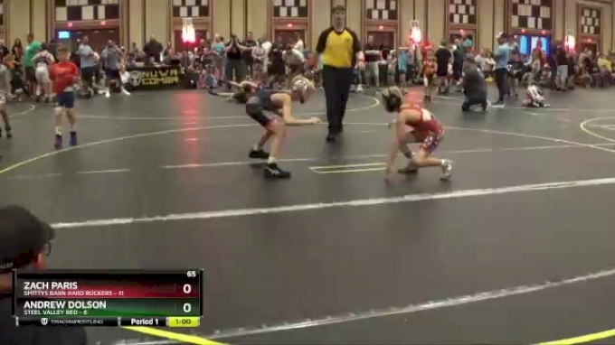 65 lbs Round 2 (4 Team) - Zach Paris, Smittys Barn Hard Rockers vs ...