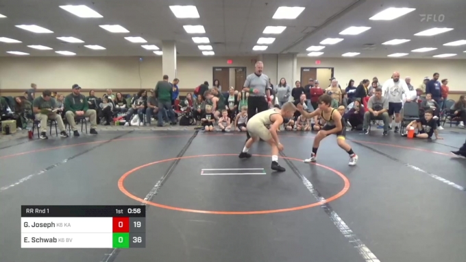 100 lbs Rr Rnd 1 - Grayson Joseph, KA Cavs K-6 Community vs Eric Schwab ...