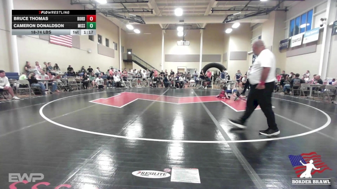 18-74 lbs Rr Rnd 1 - Bruce Thomas, Border vs Cameron Donaldson, Missouri