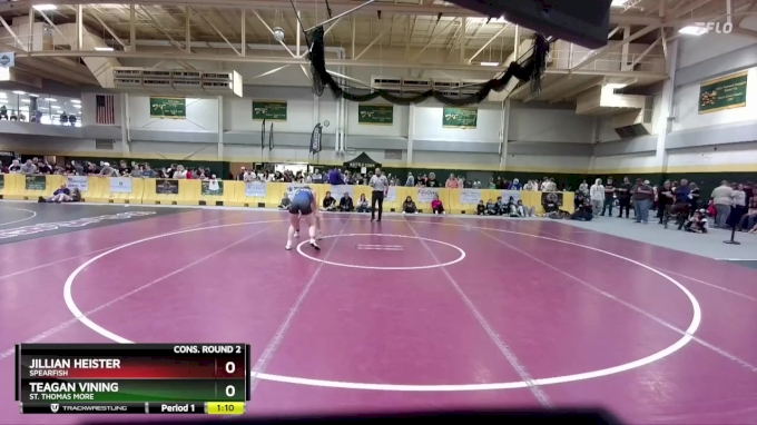 138 lbs Cons. Round 2 - Teagan Vining, St. Thomas More vs Jillian ...