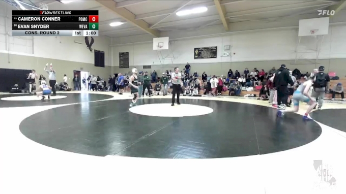 108 lbs Cons. Round 2 - Cameron Conner, The Club vs Evan Snyder, Sierra ...