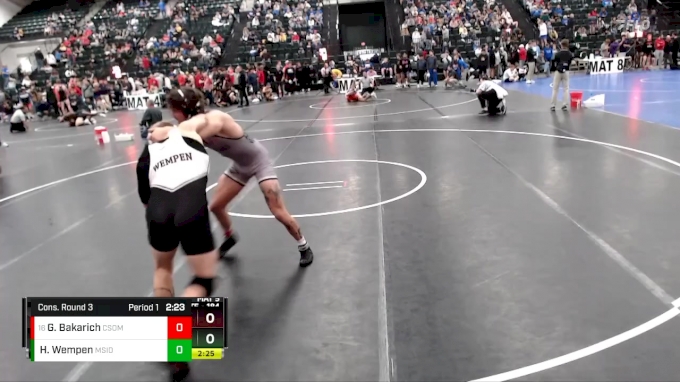 184 lbs Cons. Round 3 - Garrett Bakarich, Colorado School Of Mines vs ...