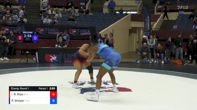 76 lbs Champ. Round 1 - Ruby Rios, Bearcat Wrestling Club vs Precious Wieser, Titan Mercury ...