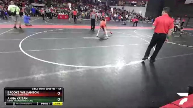 105 lbs 1st Place Match - Anna Krizan, Crass Trained Wrestling vs ...