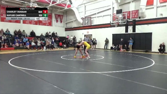 JV-14 lbs Round 2 - Charley Duggan, Marion vs Kaylee Cantrell, Vinton ...