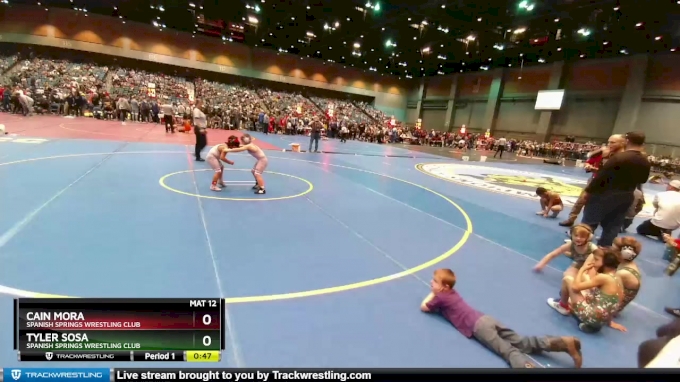 64-75 lbs Round 1 - Cain Mora, Spanish Springs Wrestling Club vs Tyler ...