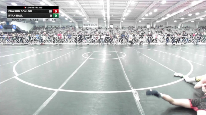 132 lbs Consi Of 64 #2 - Edward Donlon, MA vs Ryan Ball, NY