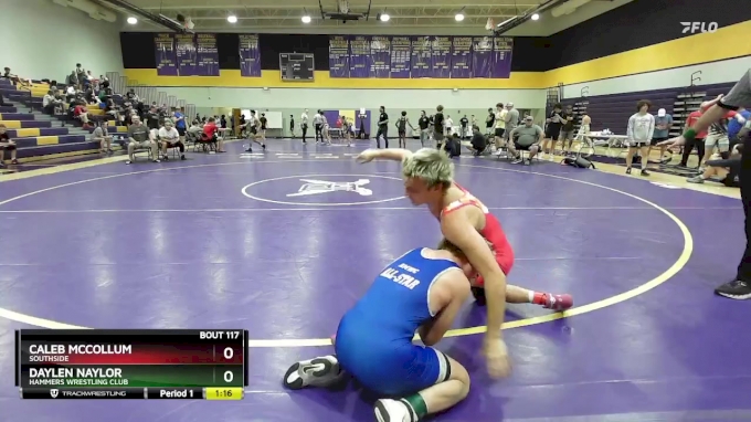 132 lbs Champ. Round 2 - Caleb Mccollum, Southside vs Daylen Naylor ...
