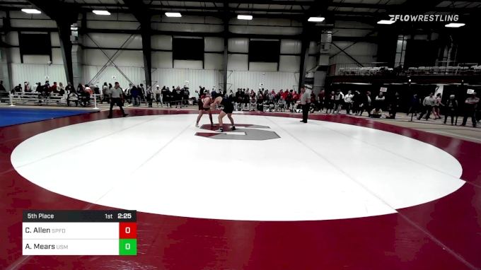 197 lbs 5th Place - Casey Allen, Springfield vs Anthony Mears, Southern ...