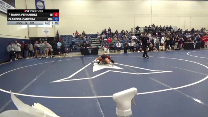 124 lbs Champ. Round 1 - Tianna Fernandez, Unattached vs Clarissa ...