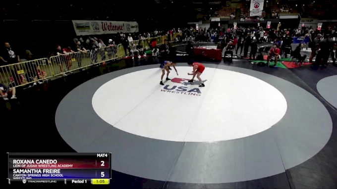 100 lbs Quarterfinal - Mavrik Harrell, LAWC vs Mark Ramirez, Coachella ...