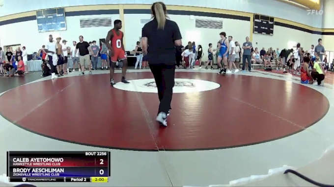 190 lbs Cons. Semi - Caleb Ayetomowo, Hawkstyle Wrestling Club vs Brody ...
