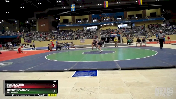 144 lbs Cons. Round 1 - Max Baxter, Bullitt Central vs Hayden Canady ...
