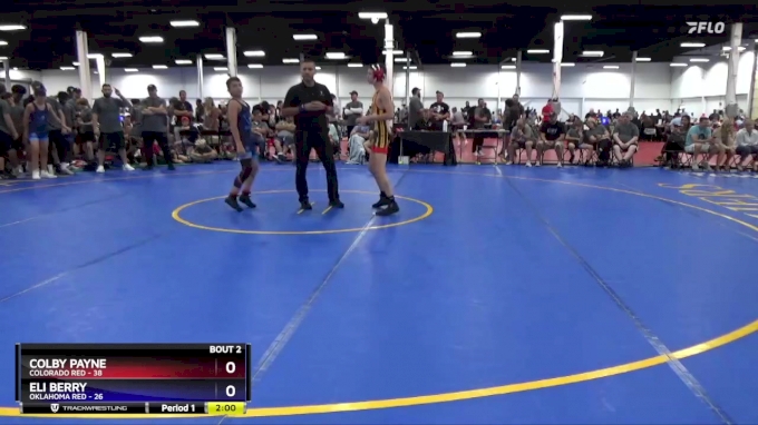 102 lbs Round 1 (8 Team) - Colby Payne, Colorado Red vs Eli Berry ...