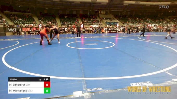 135 lbs Semifinal - Miranda Lencrerot, The Glasgow Wrestling Academy vs ...