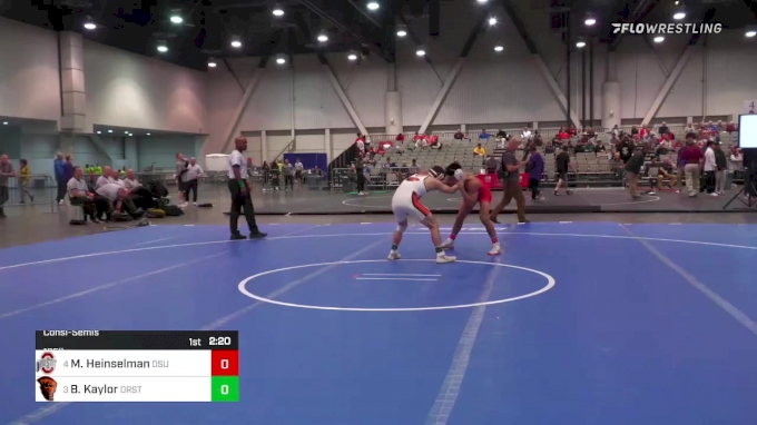 125 lbs Consolation - Malik Heinselman, Ohio State vs Brandon Kaylor ...