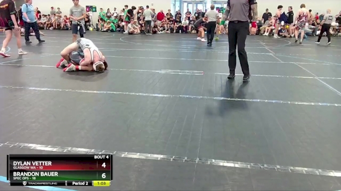144 lbs Round 2 (6 Team) - Brandon Bauer, Spec Ops vs Dylan Vetter ...